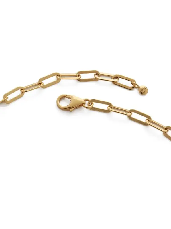 Monica Vinader Gp Paperclip Chain-link Necklace