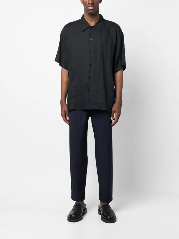 4SDESIGNS Elasticated-waistband Tapered Trousers