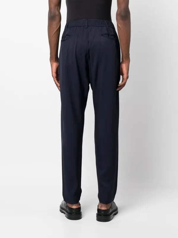 4SDESIGNS Elasticated-waistband Tapered Trousers