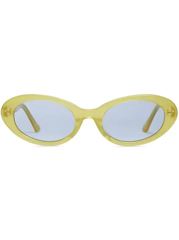 GENTLE MONSTER Transparent Oval Sunglasses - Green