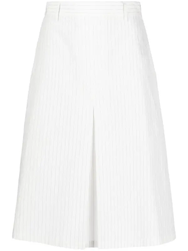 MAISON MARGIELA Pinstriped Midi Skirt