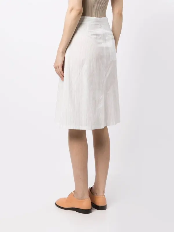 MAISON MARGIELA Pinstriped Midi Skirt