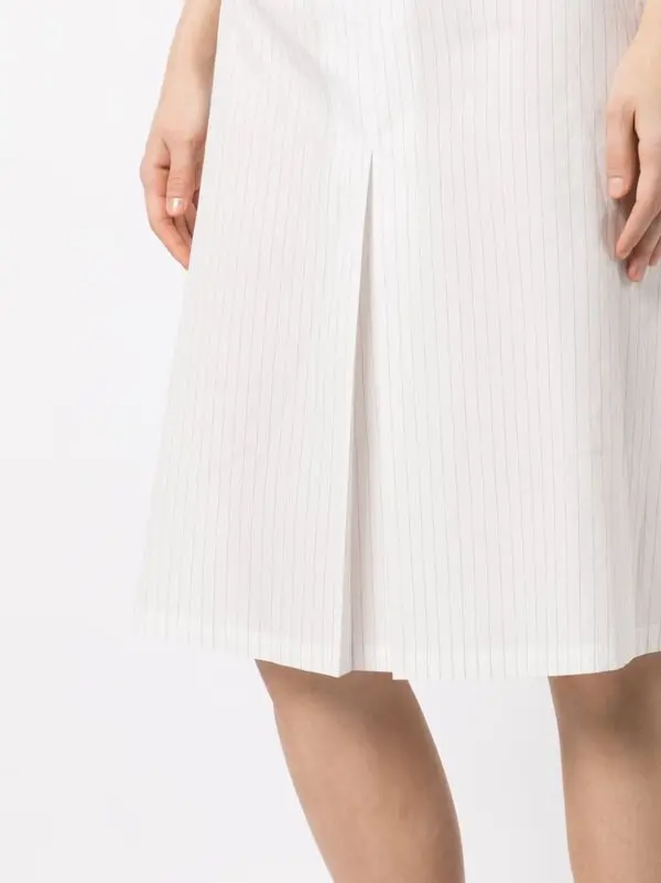 MAISON MARGIELA Pinstriped Midi Skirt