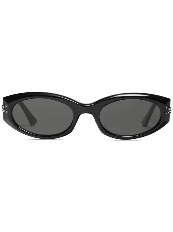 GENTLE MONSTER Oval-frame Logo-engraved Sunglasses