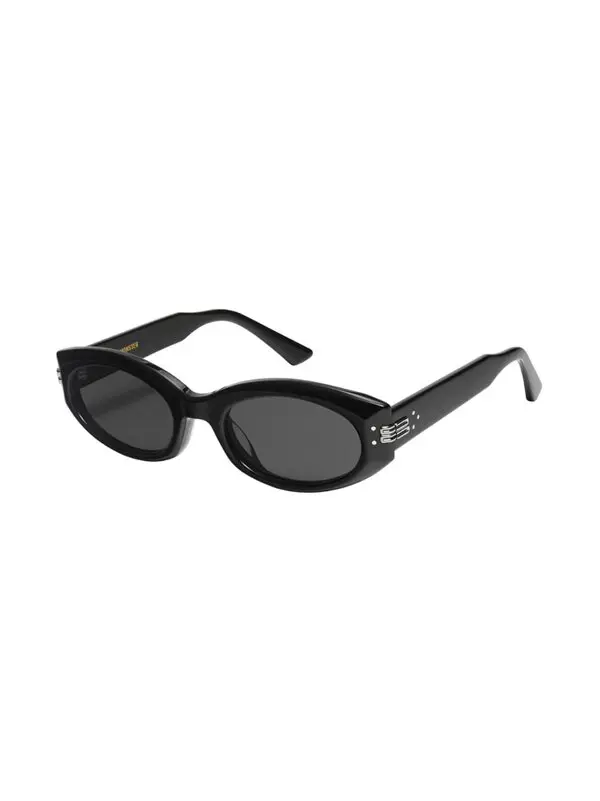 GENTLE MONSTER Oval-frame Logo-engraved Sunglasses