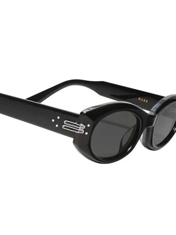 GENTLE MONSTER Oval-frame Logo-engraved Sunglasses