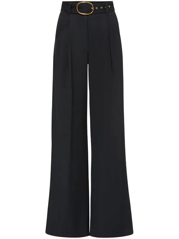 Veronica Beard Rimini High-waisted Palazzo Pants - Black