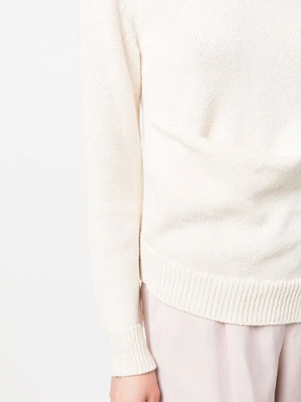 JIL SANDER Fine-knit Long-sleeve Jumper - Neutrals