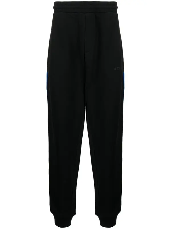 Helmut Lang Logo-embroidered Cotton Track Pants