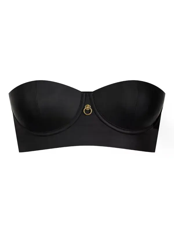 MAISON CLOSE Chambre Noire Bustier Strapless Bra - Black