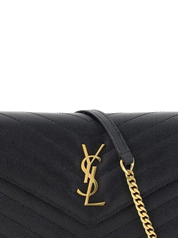 Saint Laurent Logo Plaque Crossbody Bag