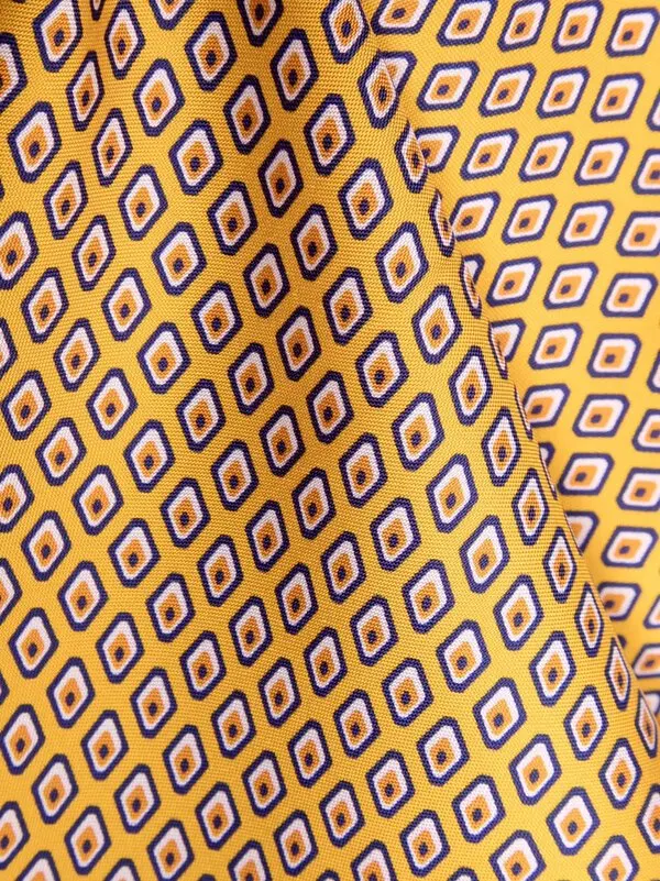 Church's Graphic-print Silk Pocket Square