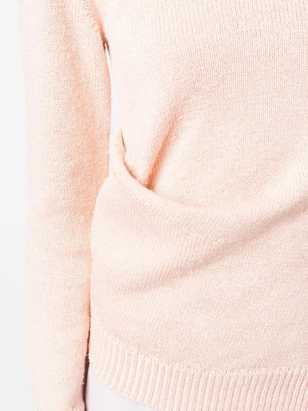 JIL SANDER Fine-knit Long-sleeve Jumper - Pink
