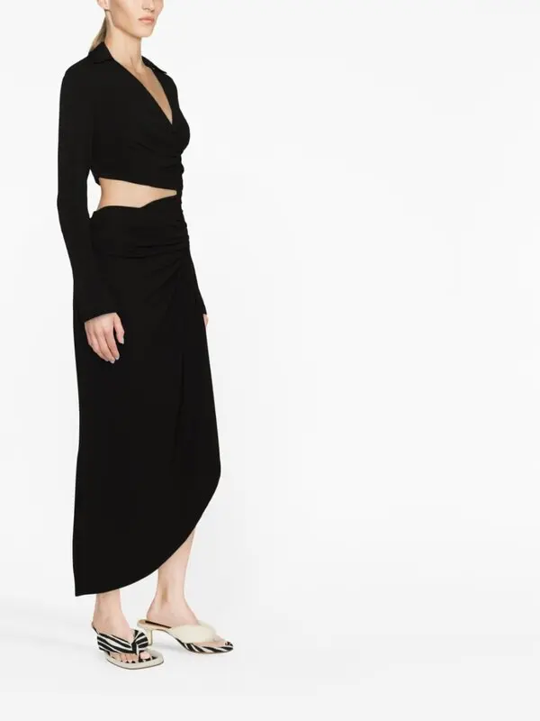 Off-White Cut-out Draped Dress