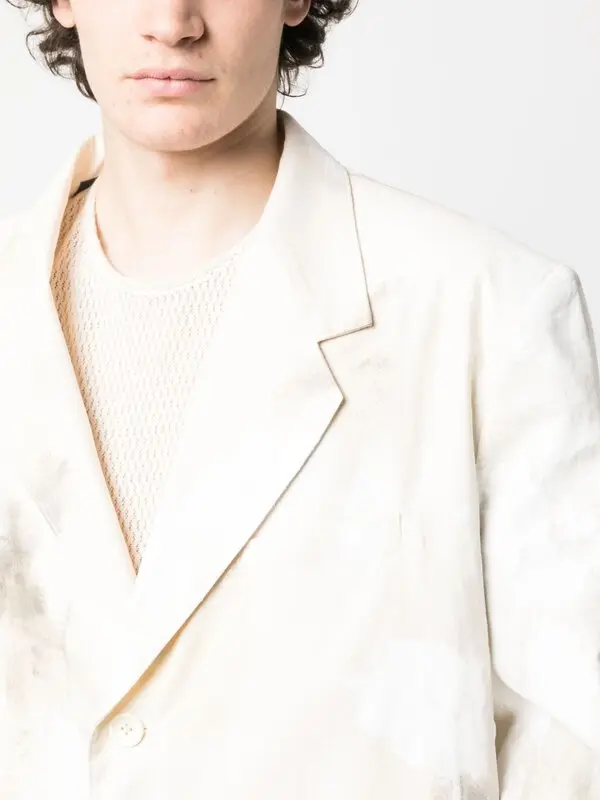 Yohji Yamamoto Abstract-print Jacket