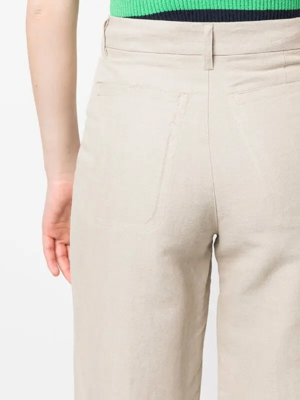 A.p.c. High-waist Wide-leg Trousers