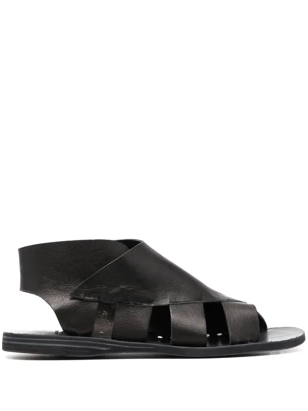 Officine Creative Itaca 15mm Leather Sandals - Black