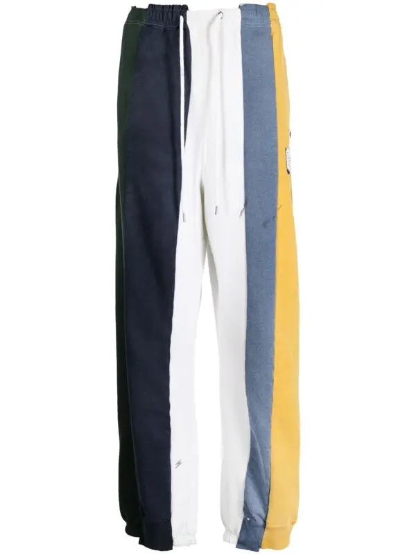 Mihara Yasuhiro Colour-block Panelled Track Pants - Blue