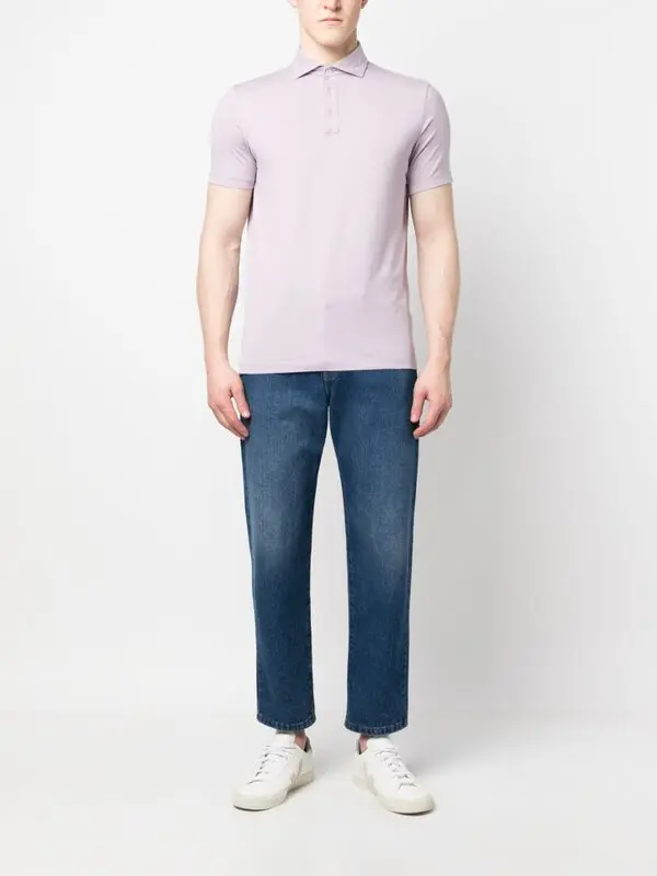 Altea Short-sleeve Polo Shirt - Purple