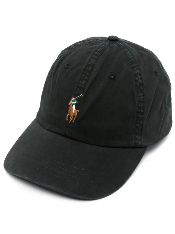 Ralph Lauren Logo-embroidered Baseball Cap - Black