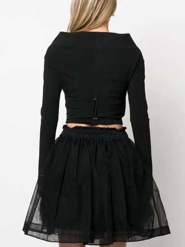 Philosophy Di Lorenzo Serafini Cotton Cropped Blouse