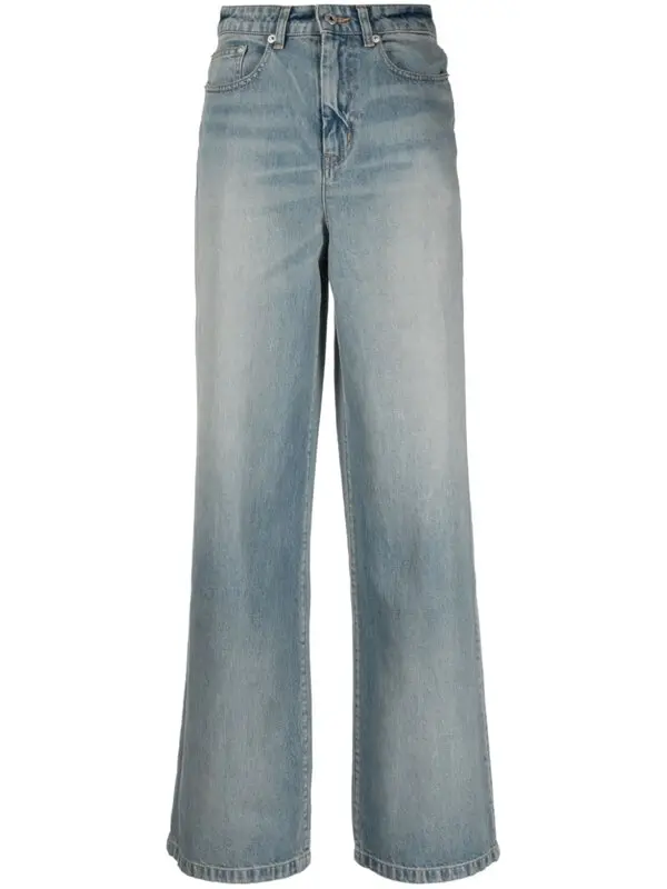 Kenzo Logo-patch Wide-leg Jeans