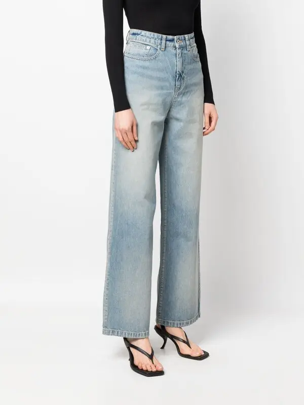 Kenzo Logo-patch Wide-leg Jeans