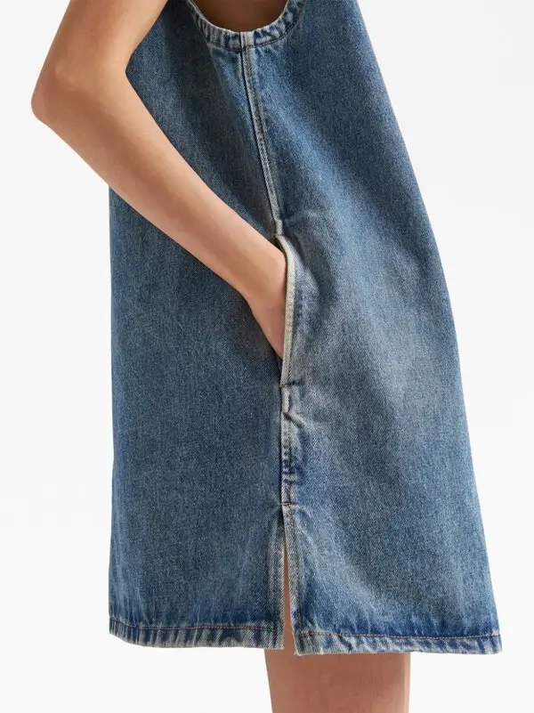 Prada Sleeveless Denim Shirt