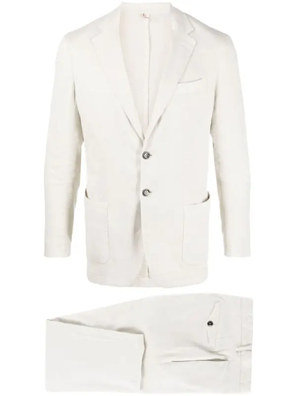 DELL'OGLIO Single-breasted Suit Set - Neutrals
