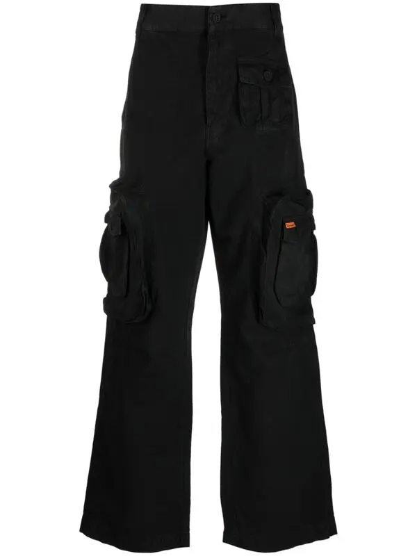Heron Preston Straight-leg Multiple-pocket Trousers