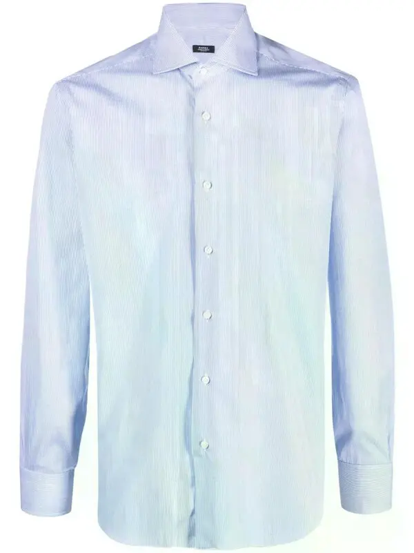 BARBA NAPOLI Button Shirt - Blue