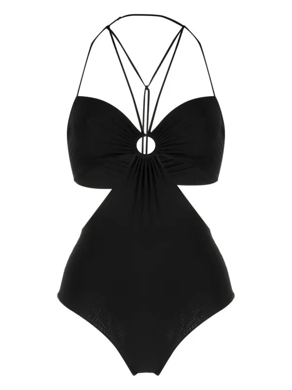 NENSI DOJAKA Cut-out One-piece Swimsuit - Black