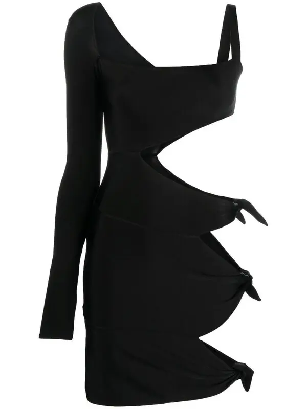 Roberto Cavalli Cut-out Mini Dress - Black