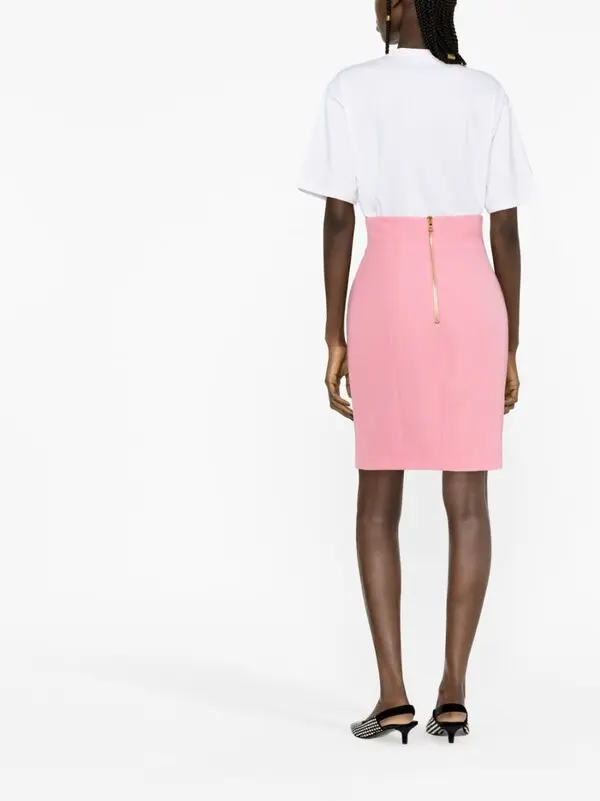 Balmain High-waist Wool Pencil Skirt