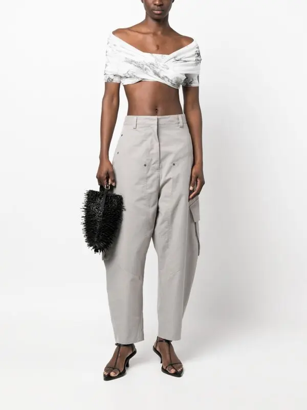 Philosophy Di Lorenzo Serafini Graphic-print Cropped Top