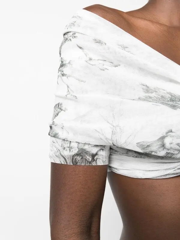 Philosophy Di Lorenzo Serafini Graphic-print Cropped Top