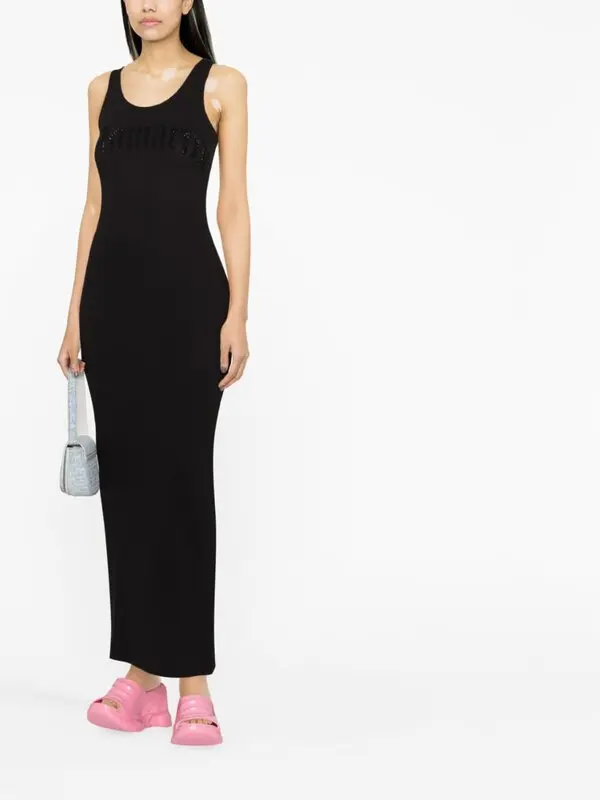 Blumarine Logo-print Maxi Dress