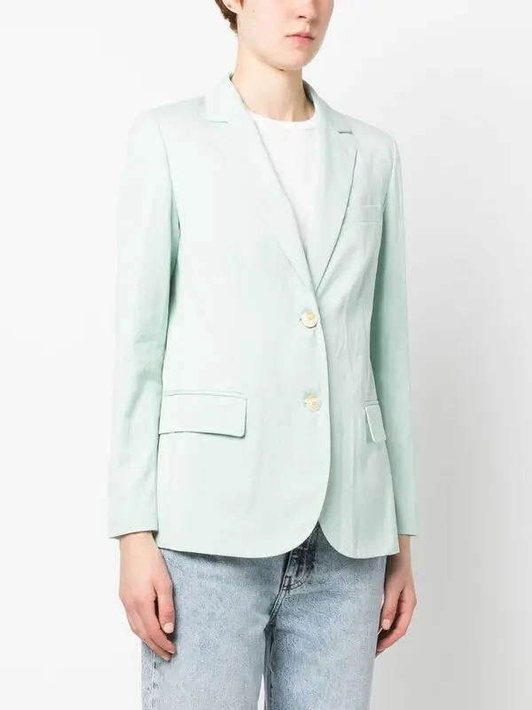 TWINSET Plain Single-breasted Blazer - Green