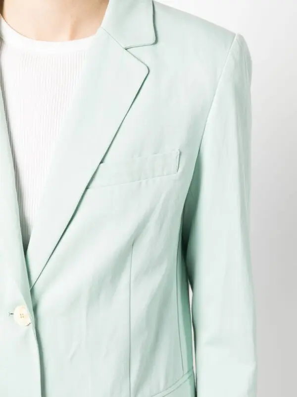 TWINSET Plain Single-breasted Blazer - Green