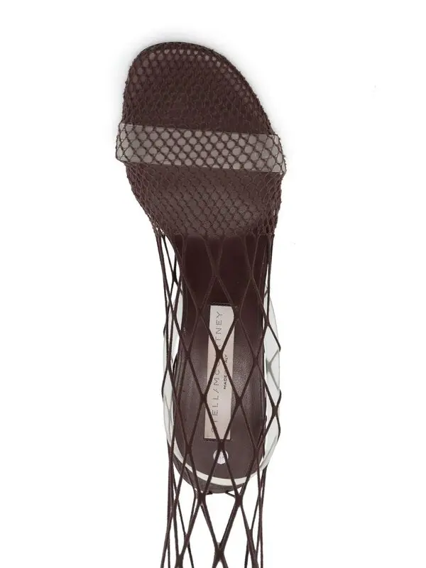 Stella McCartney Knee-high Fishnet High Heel Boots