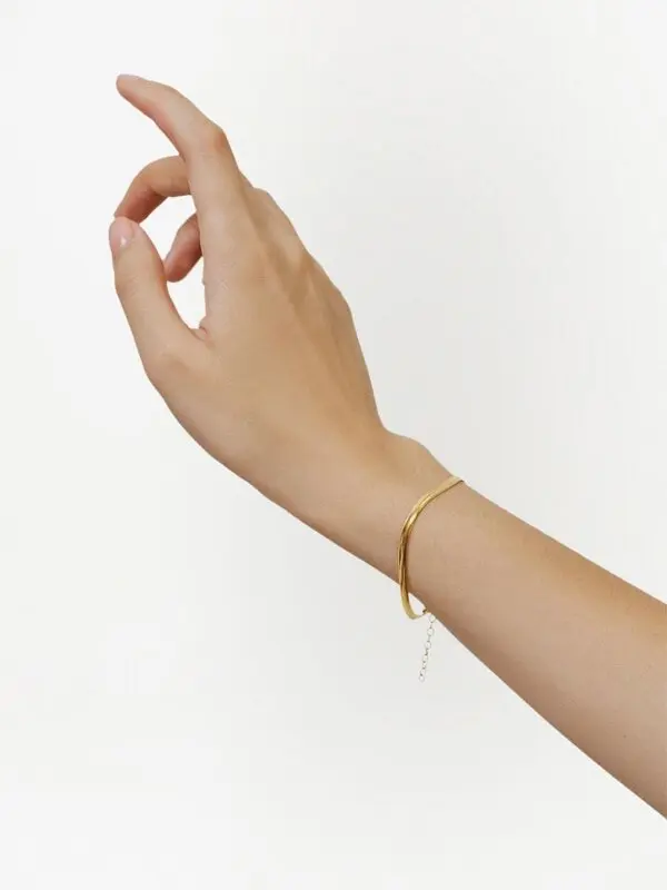 Monica Vinader Snake Chain Bracelet - Gold