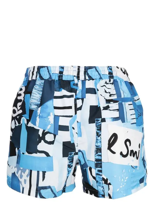 Paul Smith Logo-print Swim Shorts