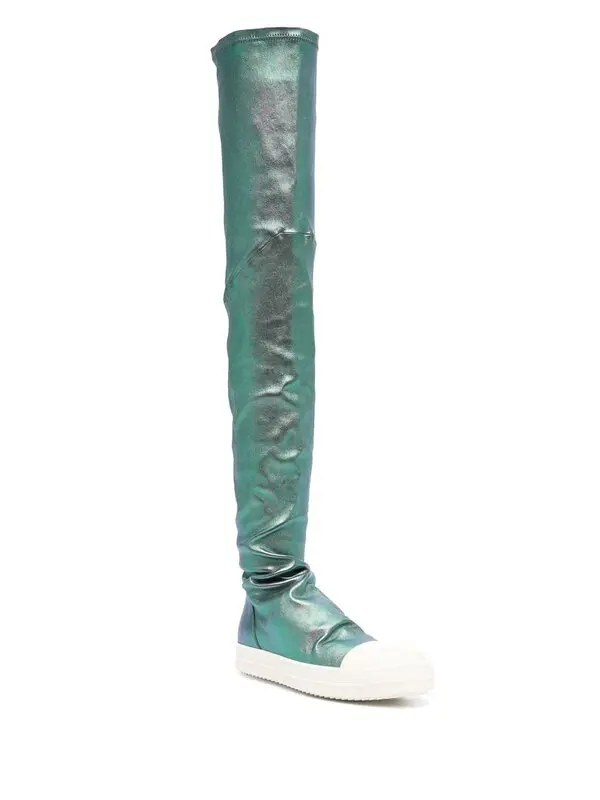 Rick Owens Stocking Metallic Sneaker-boots
