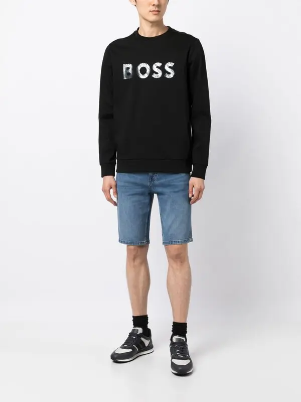 BOSS Straight-leg Denim Shorts