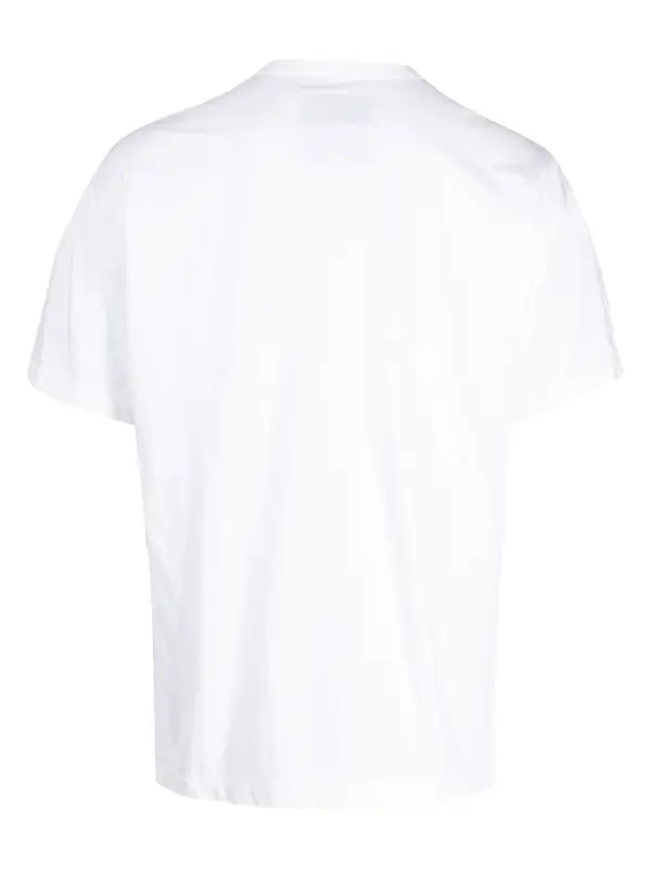 FUMITO GANRYU Contrast-panel Two-tone T-shirt