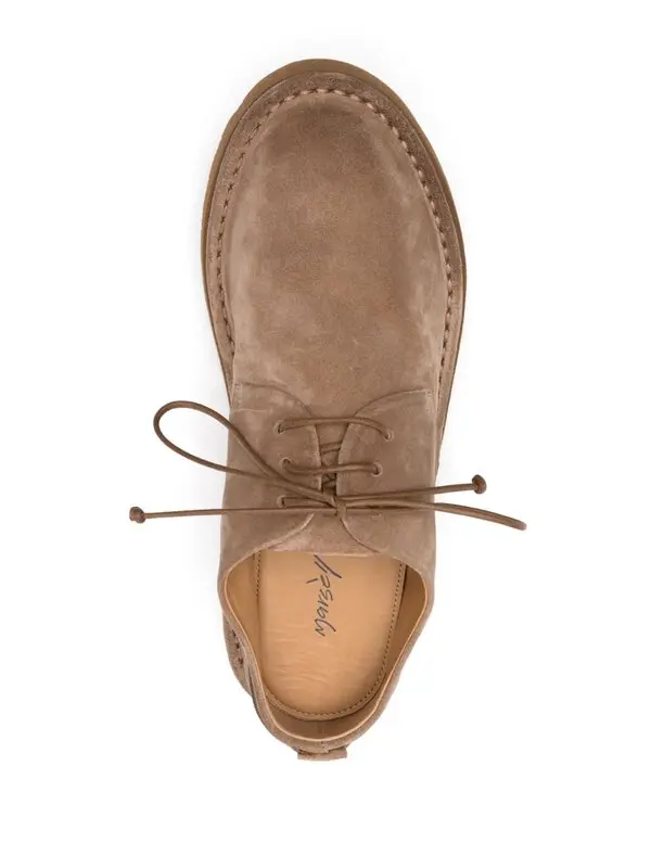 Marsèll Sancrispa Alta Suede Derby Shoes - Brown