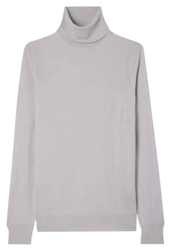 Loro Piana Cashmere Turtleneck Sweater - Gray