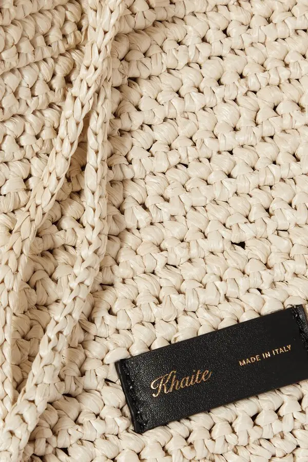 Khaite Olivia Medium Raffia Shoulder Bag