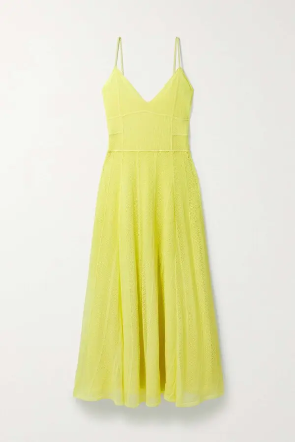 knee length dresses for ladies Sunshine Cascade Ruffle Dress
