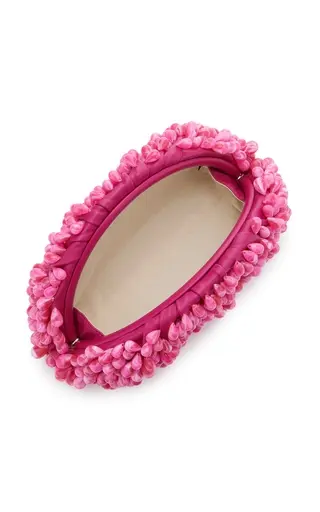 Cult Gaia Jaala Beaded Leather Clutch